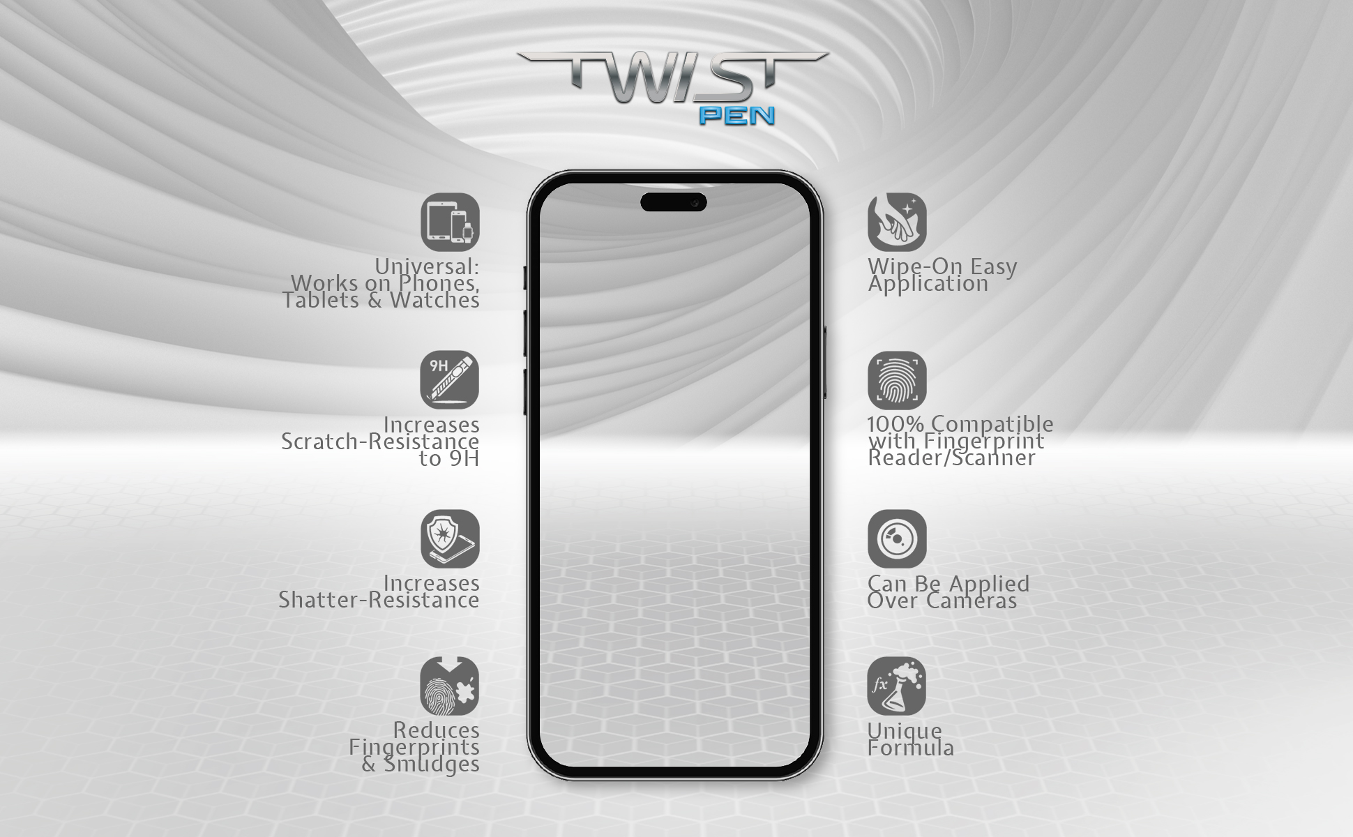 TWIST PEN Liquid Glass Screen Protector Brush On Nano Protection for ...