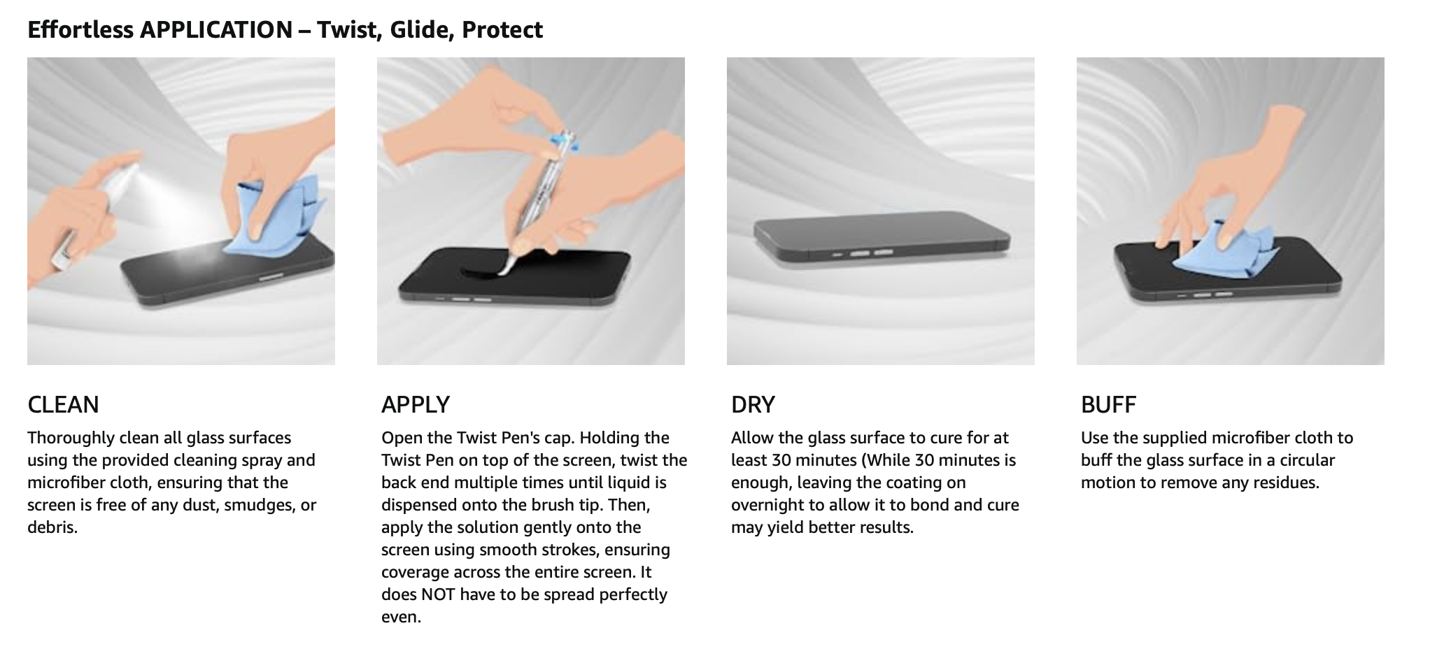TWIST PEN Liquid Glass Screen Protector Brush On Nano Protection for ...